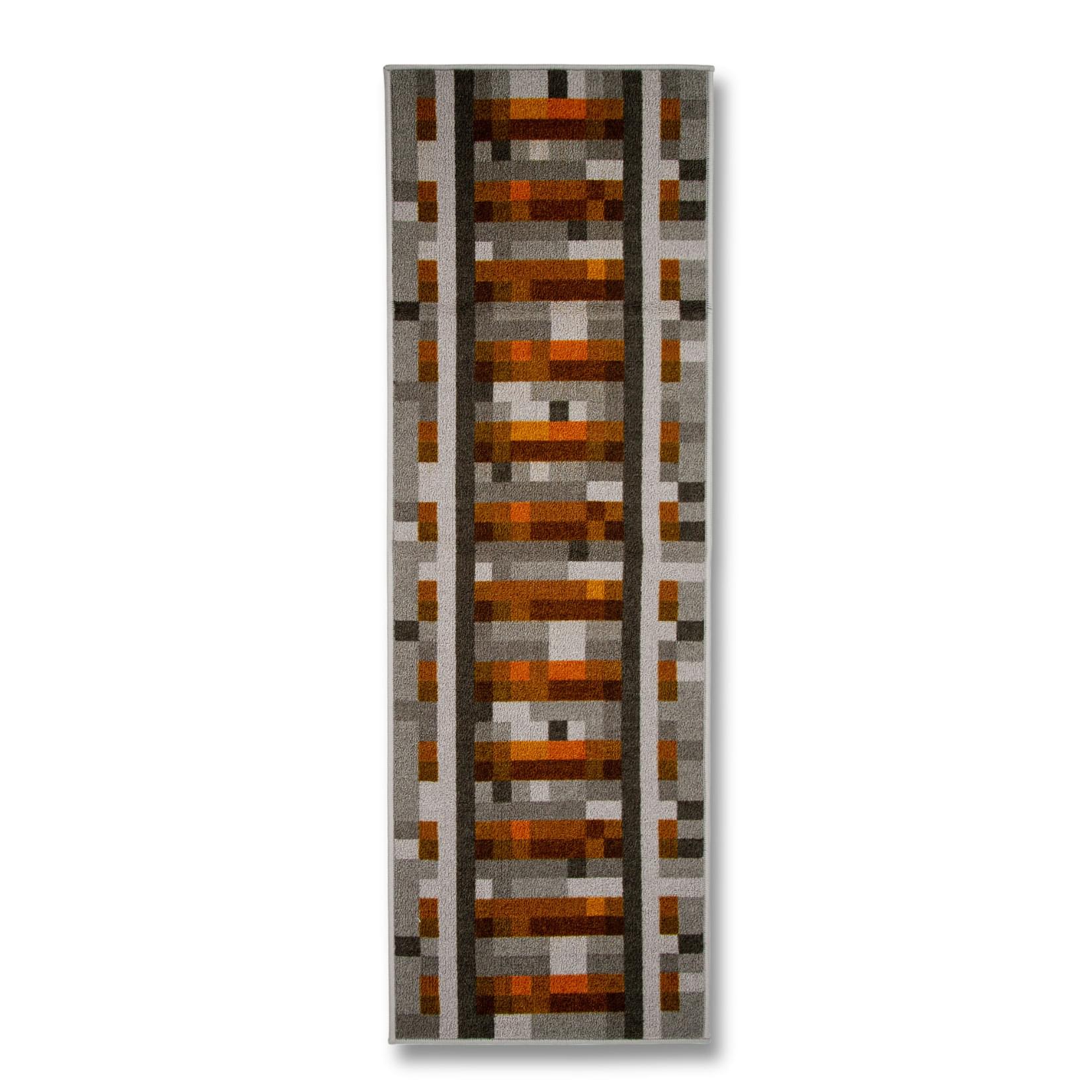 Minecraft Multi Train Tracks 20 x 60 Inch Area Rug | Free Shipping