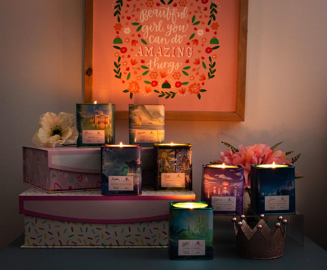 Disney Home Collection Belle 10.5oz Tea Candle | Free Shipping