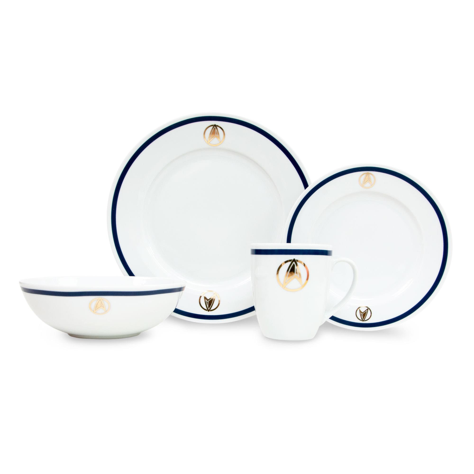 Star Trek Delta Classic 16-Piece Dinnerware Set | Free Shipping
