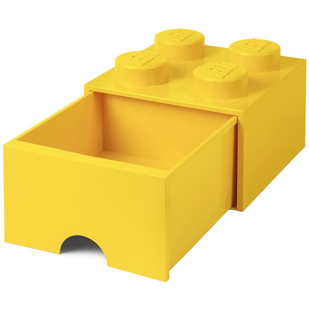 Lego Storage Brick 1 Drawer Bright Yellow | Free Shipping