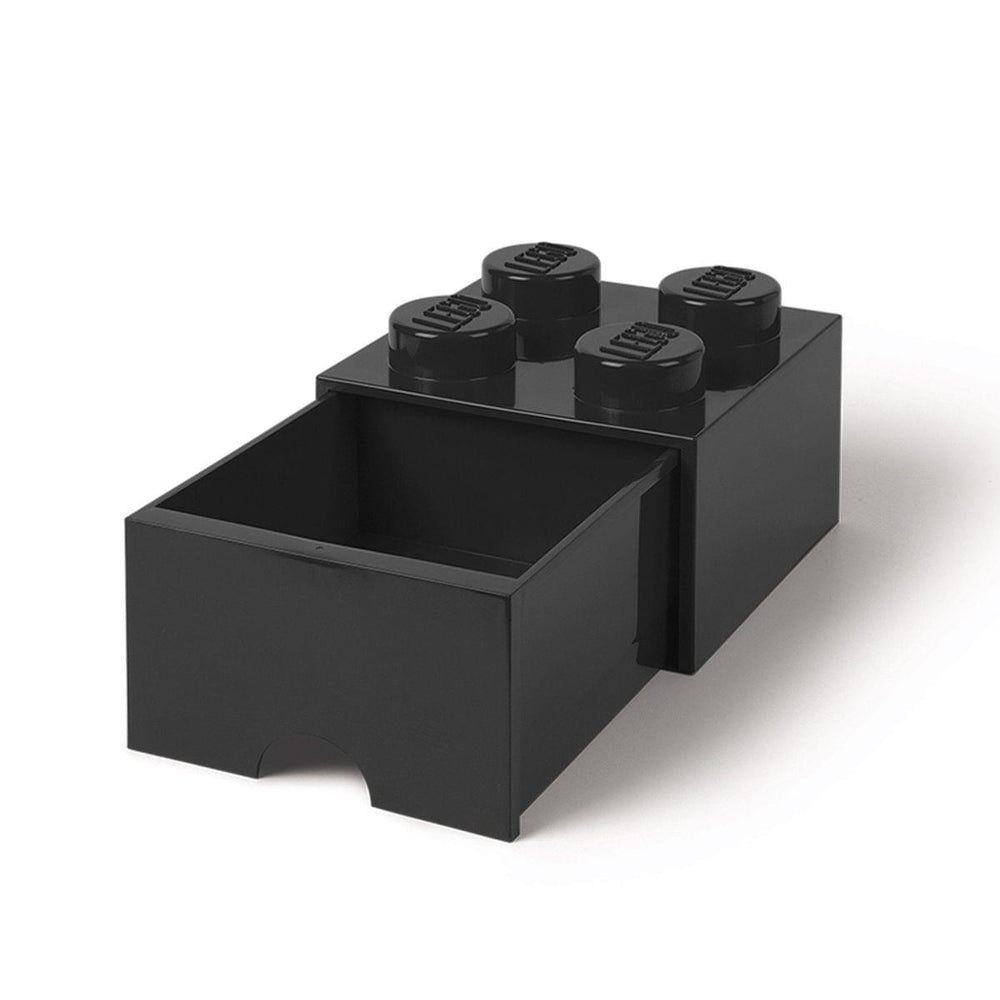 LEGO Brick Drawer, 4 Knobs, 1 Drawer, Black | Free Shipping