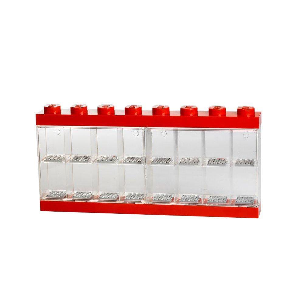 LEGO Minifigure 16 Display Case, Bright Red | Free Shipping