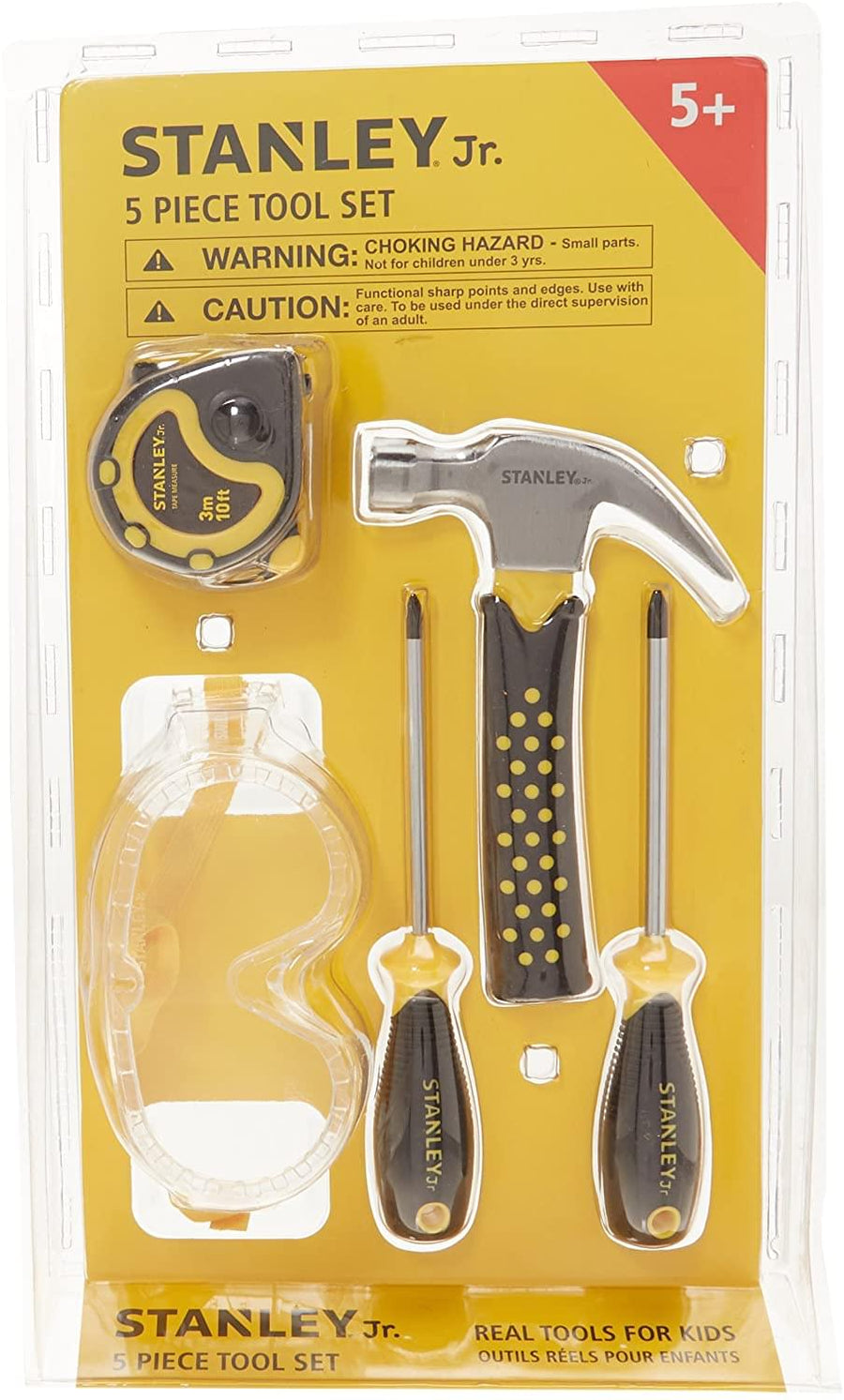 Stanley Jr. 5 Piece Tool Set | Real Tools for Kids | Free Shipping