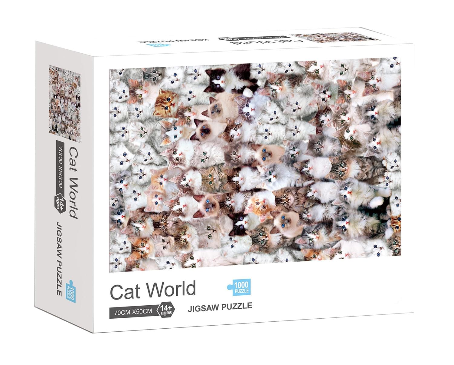 Cat World 1000 Piece Jigsaw Puzzle | Free Shipping