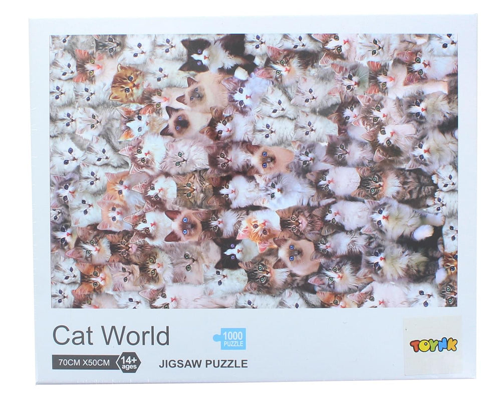 Cat World 1000 Piece Jigsaw Puzzle | Free Shipping