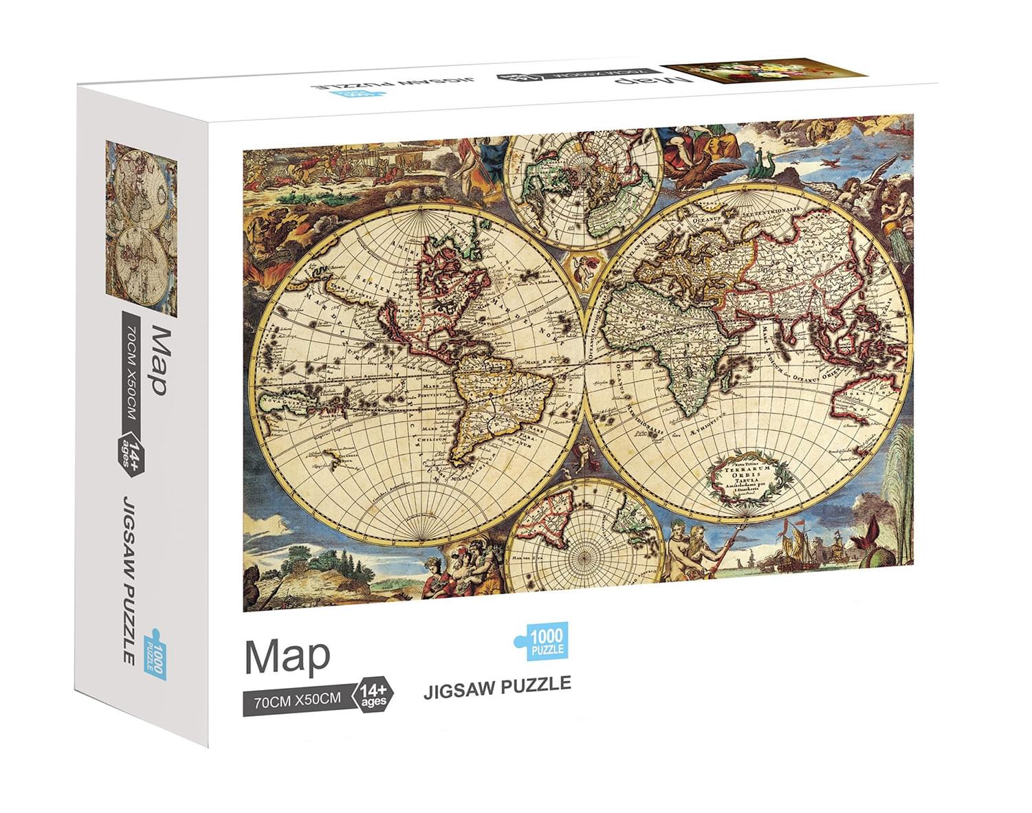 Map 1000 Piece Jigsaw Puzzle | Free Shipping