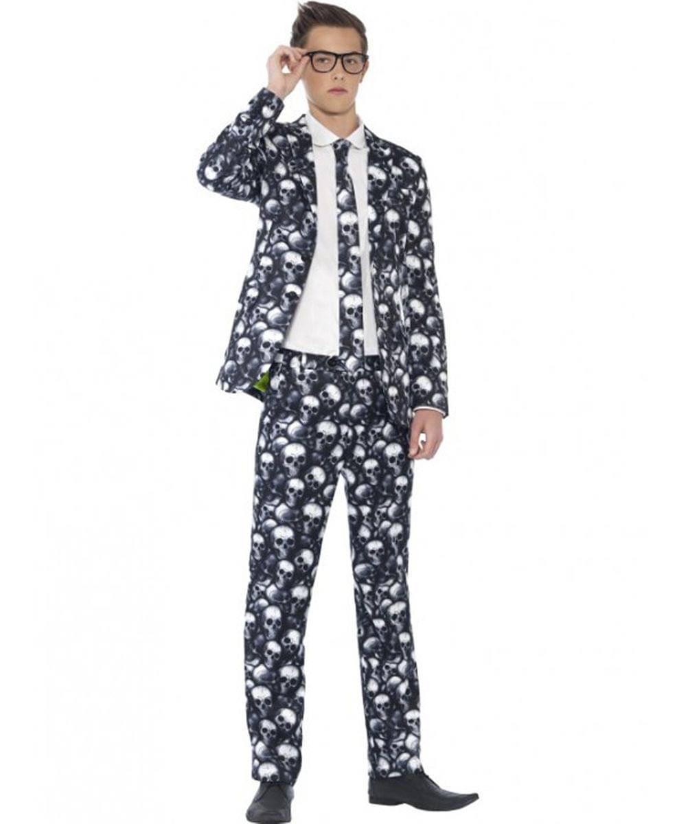Skeleton Suit Teen Costume | Free Shipping