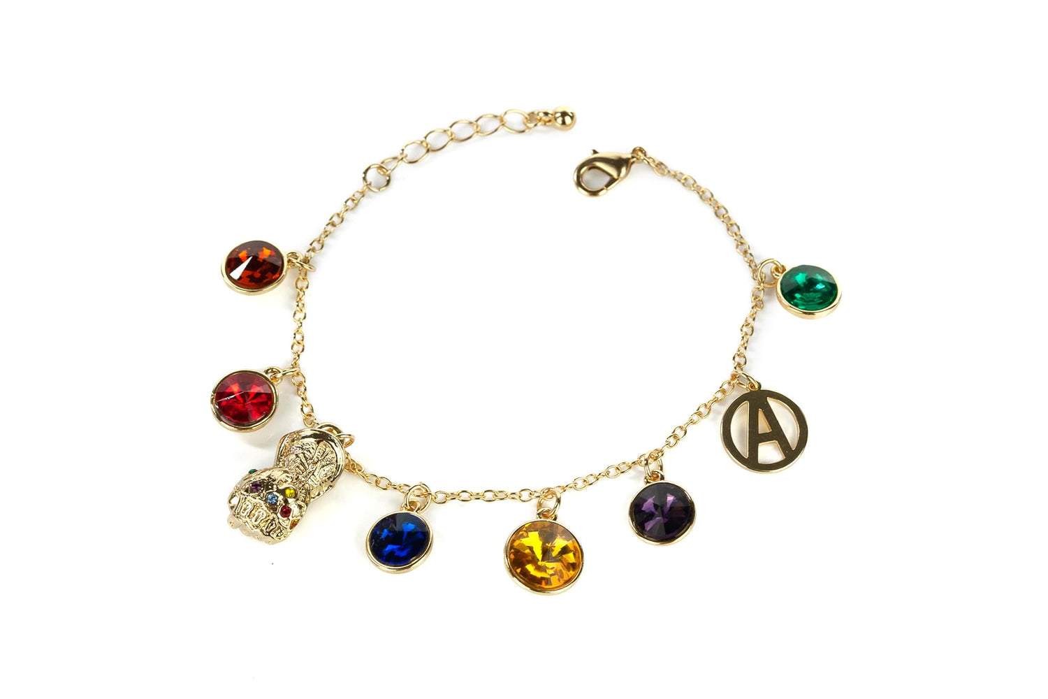 Marvel Avengers Endgame Infinity Stone Charm Bracelet | Free Shipping