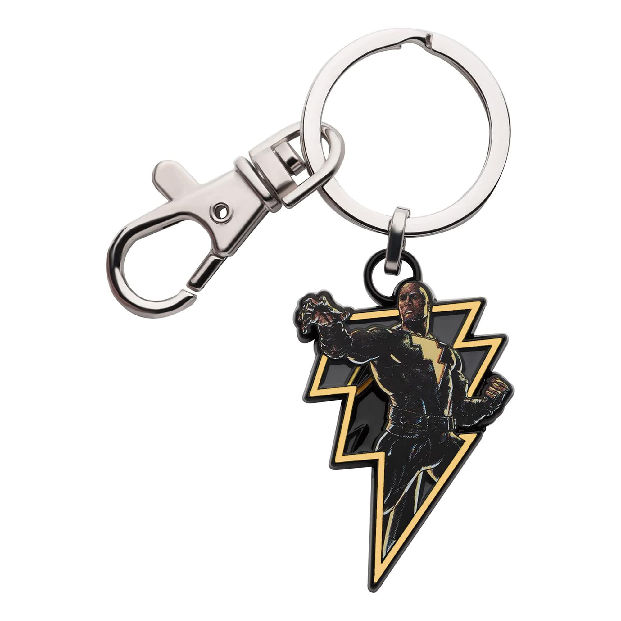 DC Black Adam Lightning Bolt Pendant Keychain | Free Shipping