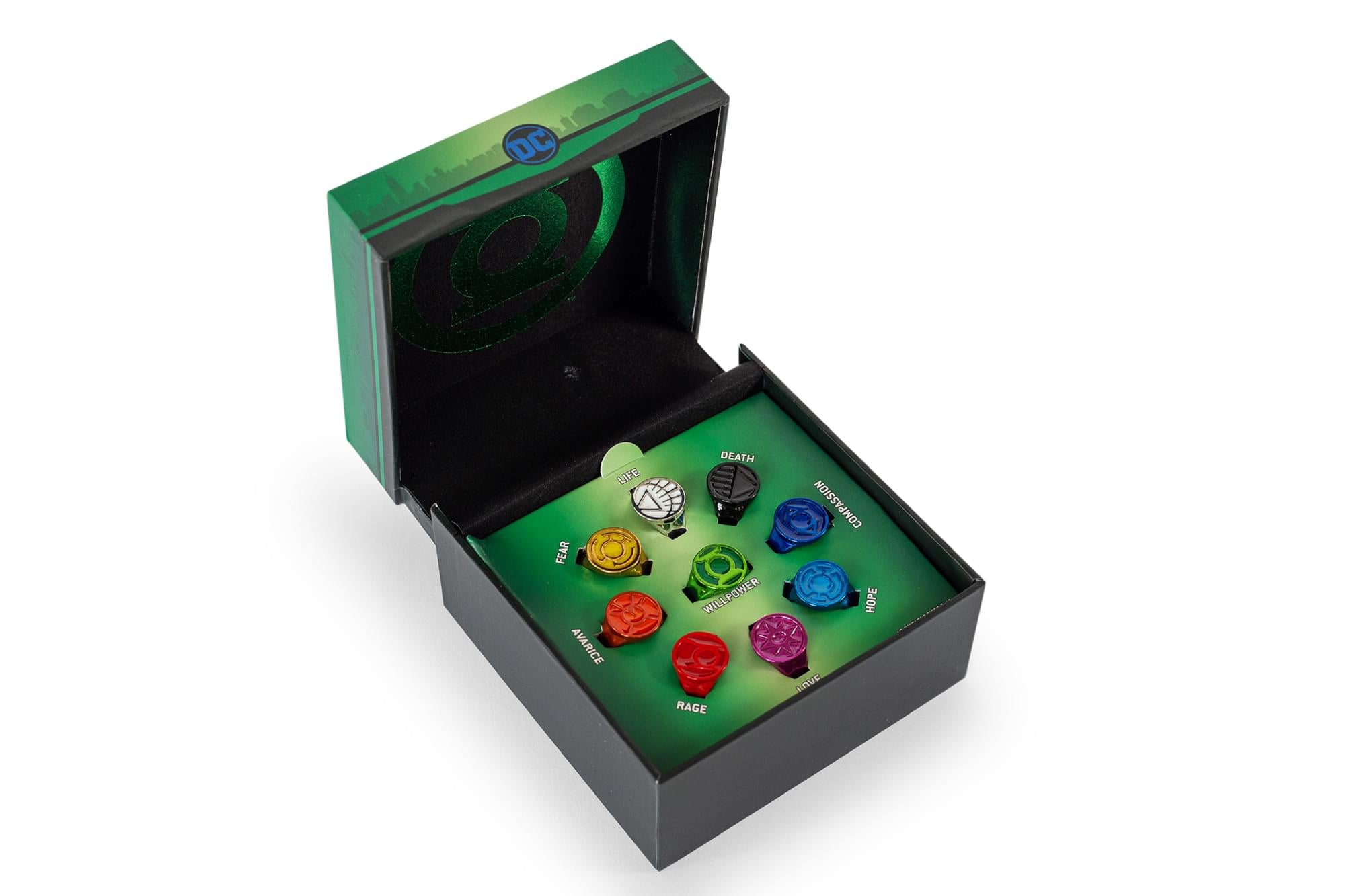 DC Comics Green Lantern Power Rings | 9 Ring Set | Free Shipping