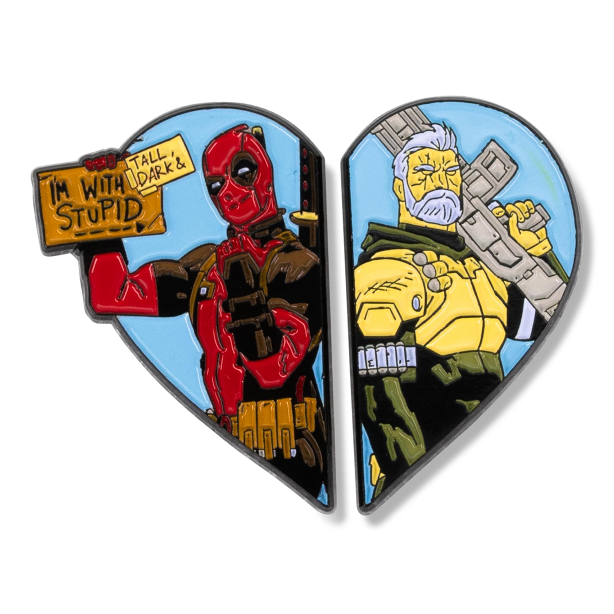 Marvel Deadpool and Cable Exclusive Enamel Collector Pin Set | Free Sh