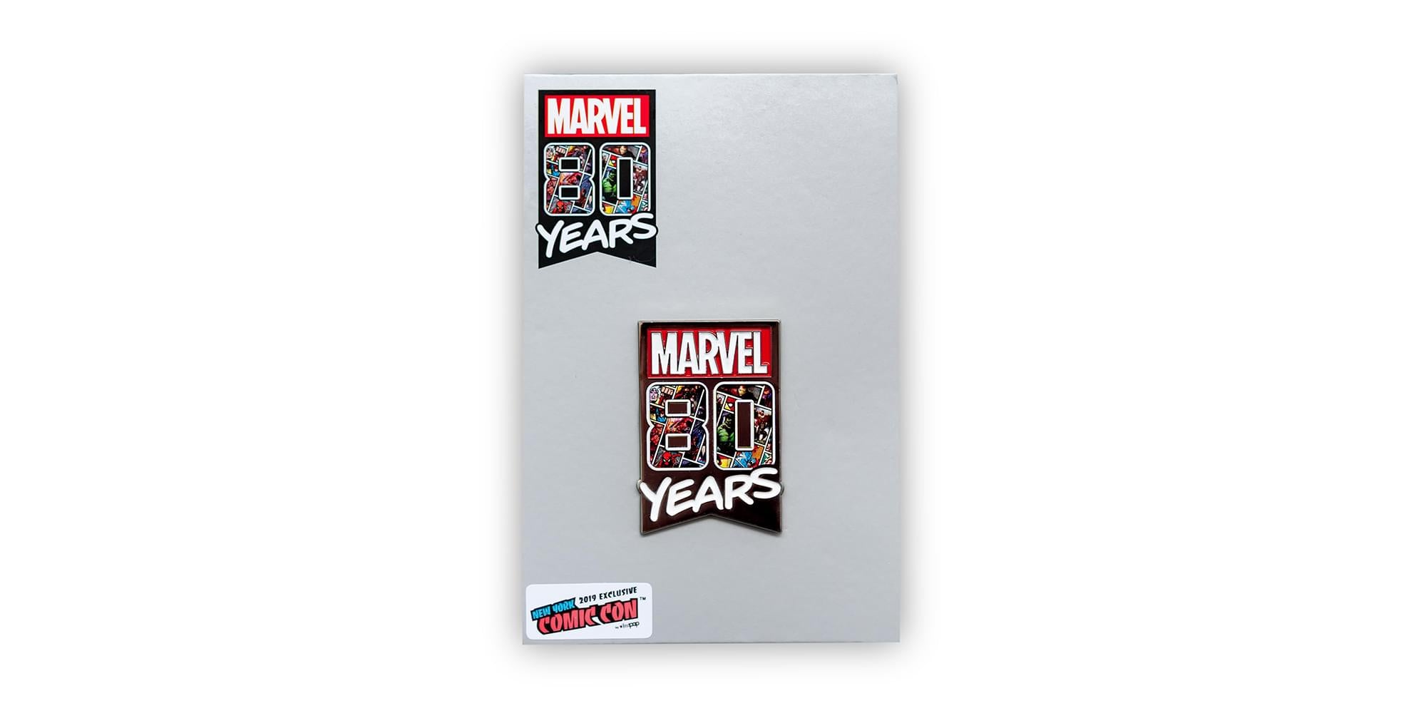 Marvel 80 Years Steel Pin NYCC Exclusive 2019 | Free Shipping