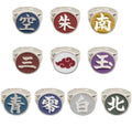 Naruto Akatsuki Ten Clans Collectors Rings Set | Free Shipping