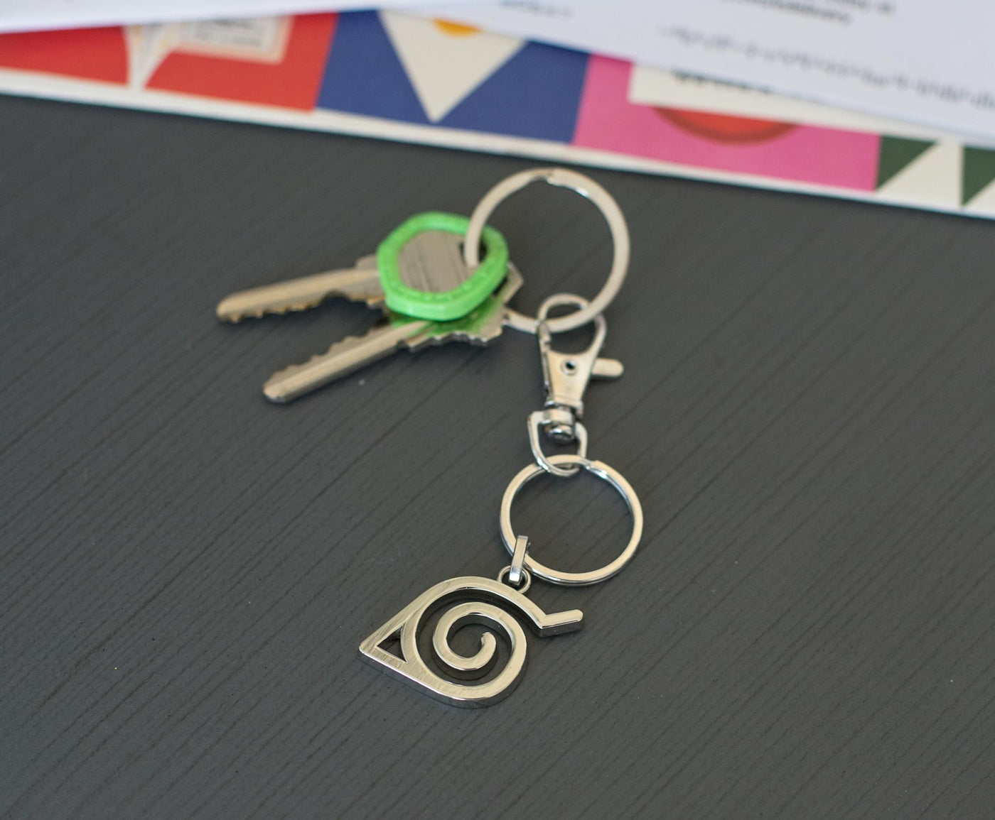 Naruto Hidden Leaf Village Logo Enamel Keychain | Free Shipping