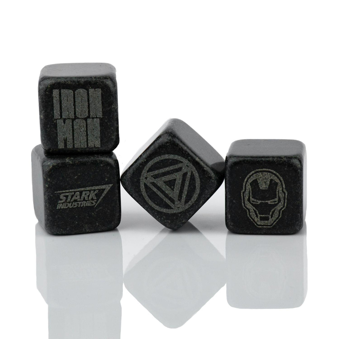 Marvel Iron Man Cold Stones, Set of 4 Granite Beverage Cubes | Free Sh