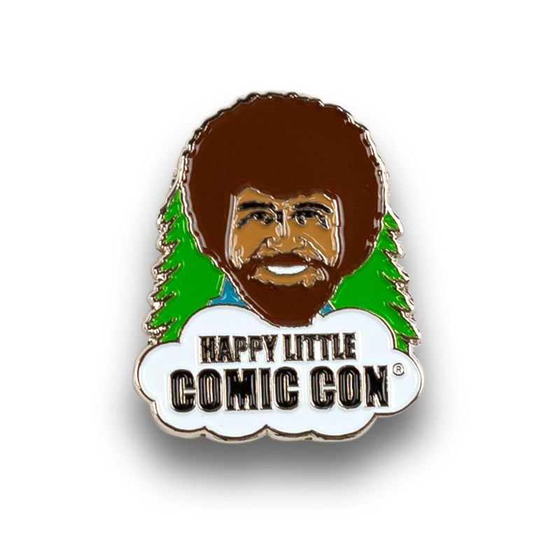 Bob Ross "Happy Little Comic-Con" Exclusive Enamel Pin | Free Shipping