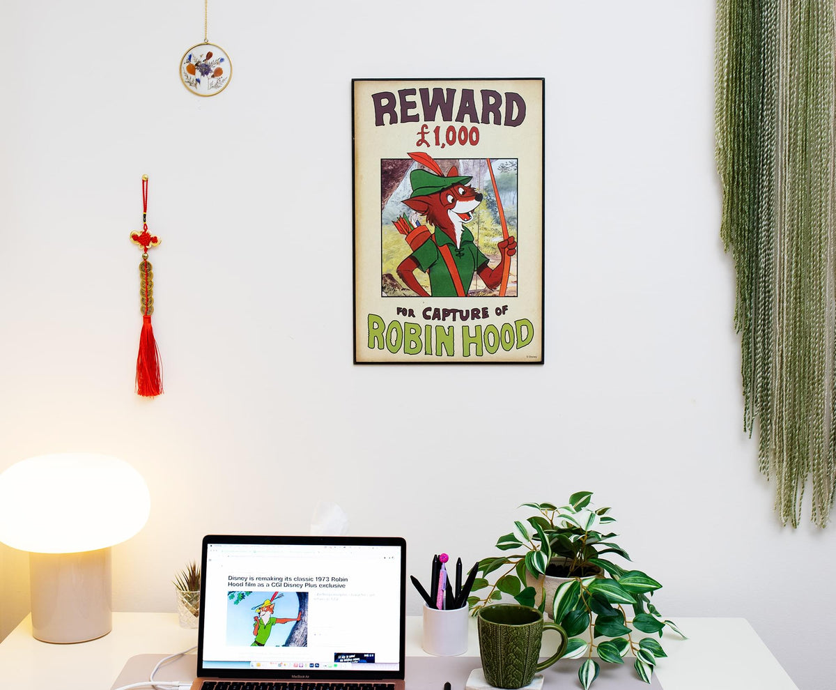 Disney Robin Hood 13 x 19 Inch MDF Wood Wall Art | Free Shipping