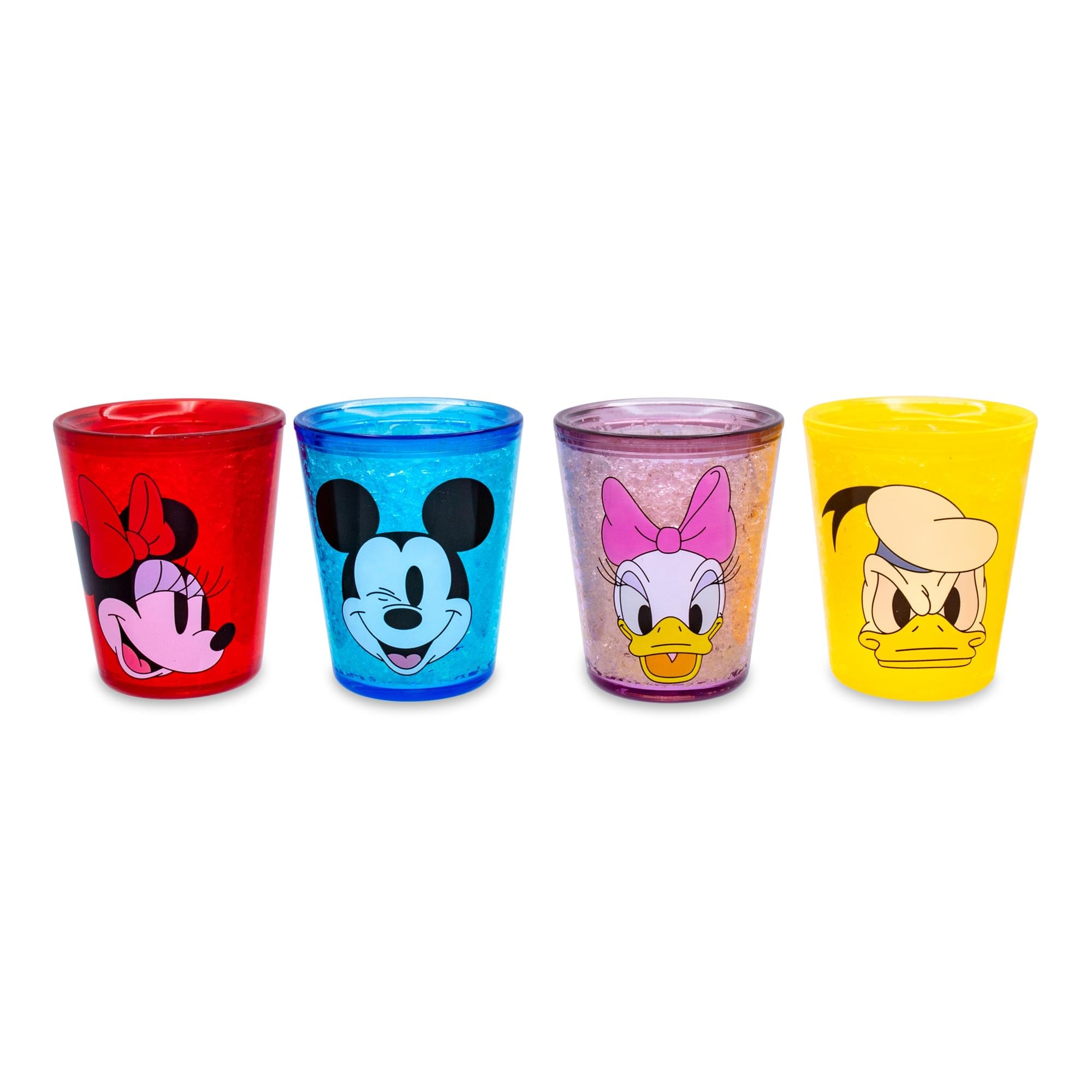 Disney Characters 4 Piece Plastic Mini Cup Set | Free Shipping