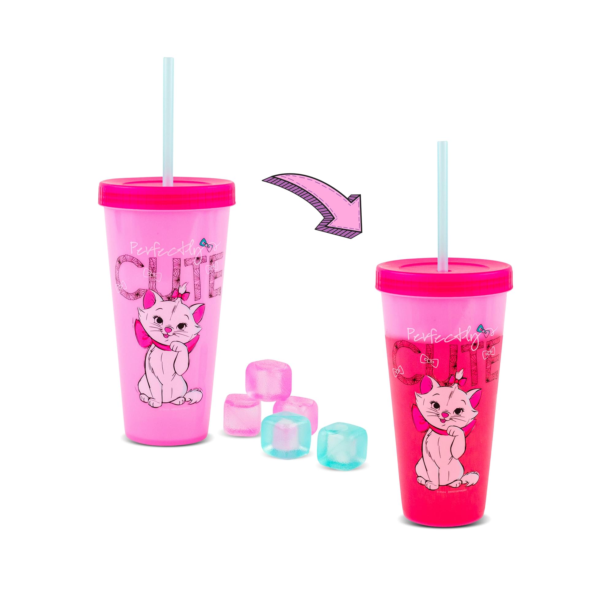 Disney Aristocats Marie 24oz Color Change Tumbler | Free Shipping