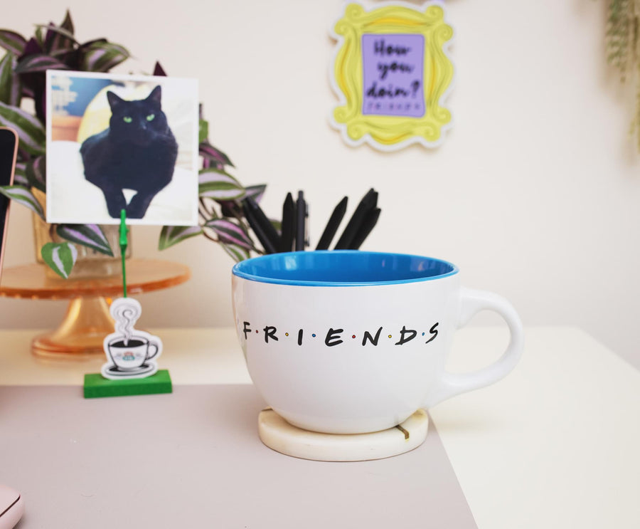 Friends Doodle Logo 24oz Ceramic Soup Mug | Free Shipping