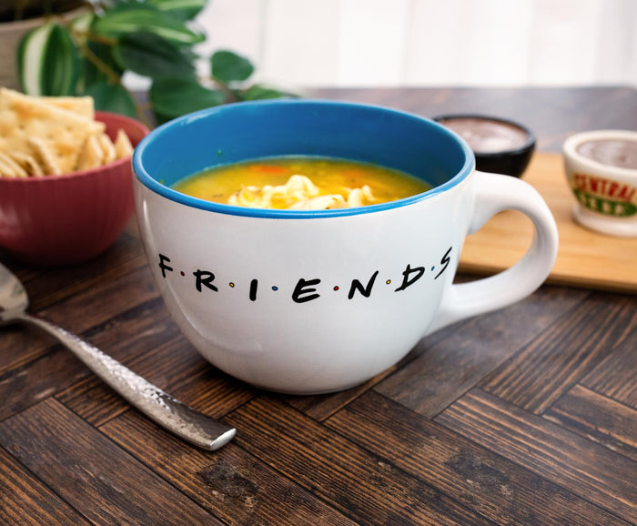 Friends Doodle Logo 24oz Ceramic Soup Mug | Free Shipping