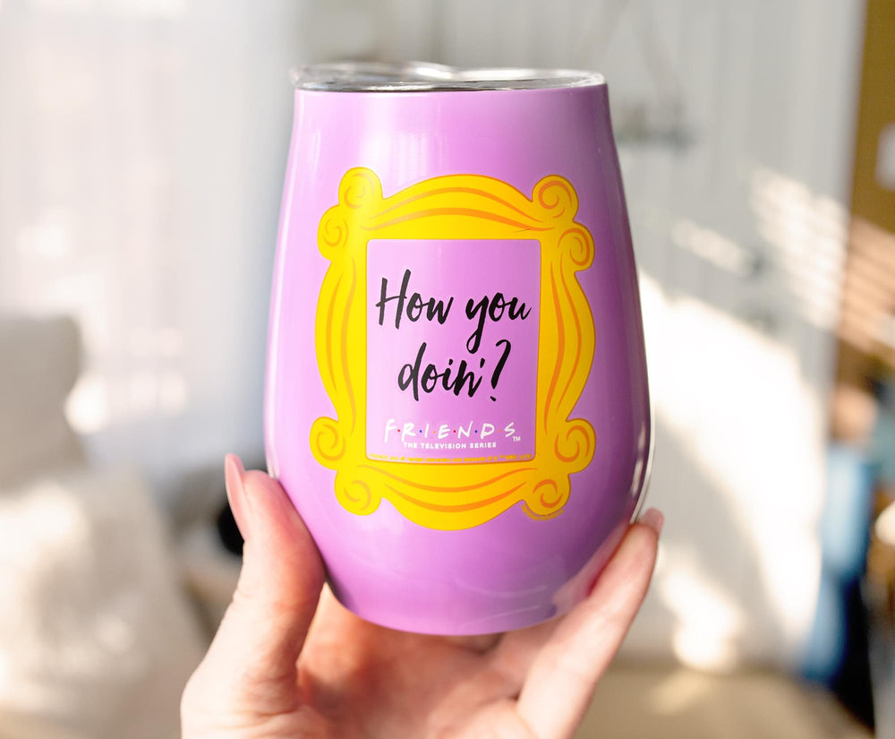 Friends How You Doin Frame 10oz DbL Wall Stainless w/ Lid | Free Shipp