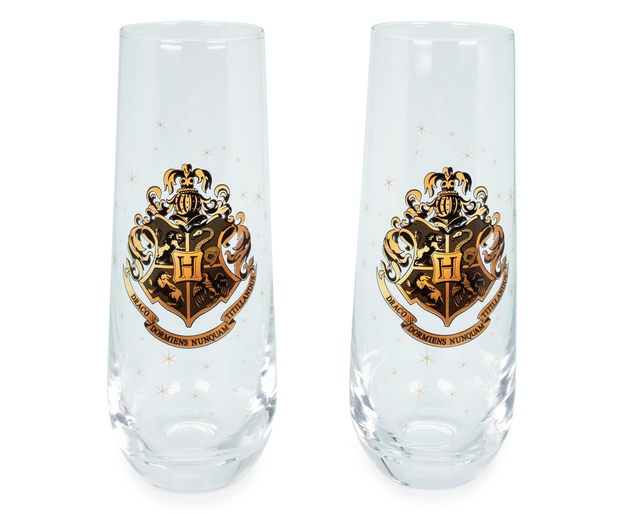 Harry Potter Hogwarts Stemless 9oz Glass Set of 2 | Free Shipping