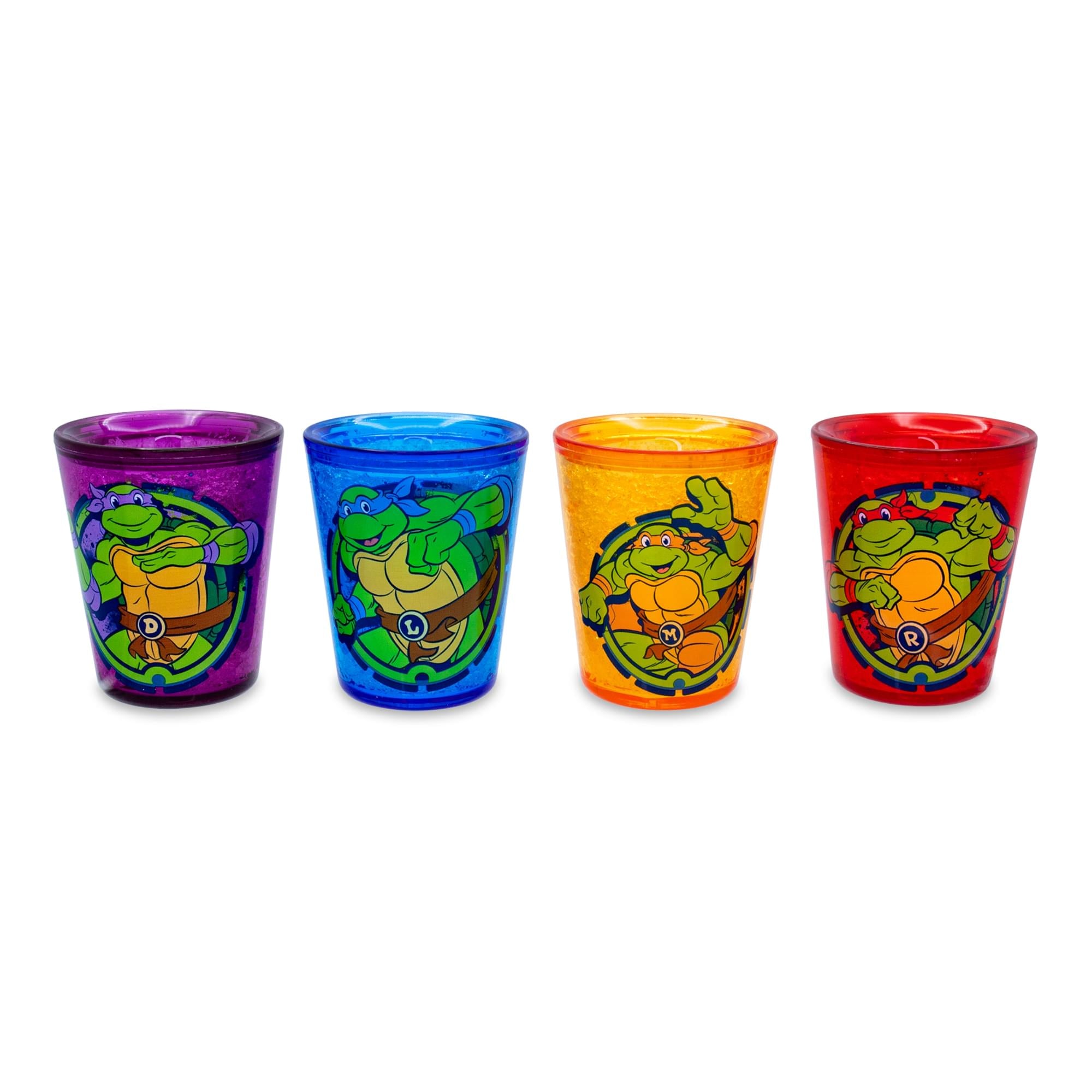 TMNT Characters 4 Piece Plastic Mini Cup Set | Free Shipping