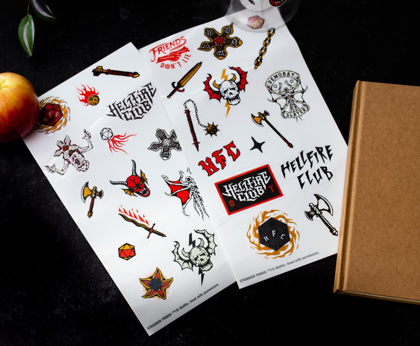 Stranger Things Hellfire 32oz Bottle w/ Stickers | Free Shipping