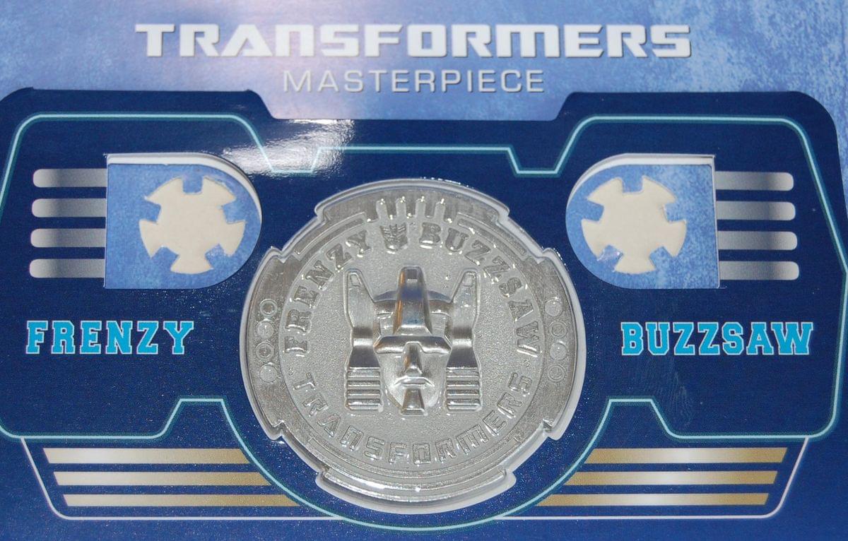 Transformers Masterpiece Frenzy & Buzzsaw Coin | Free Shipping