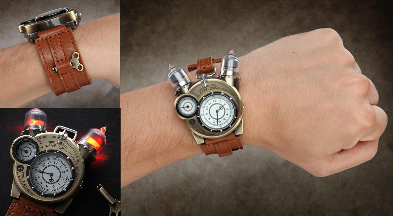 Steampunk Styled Tesla Analog Watch | Free Shipping