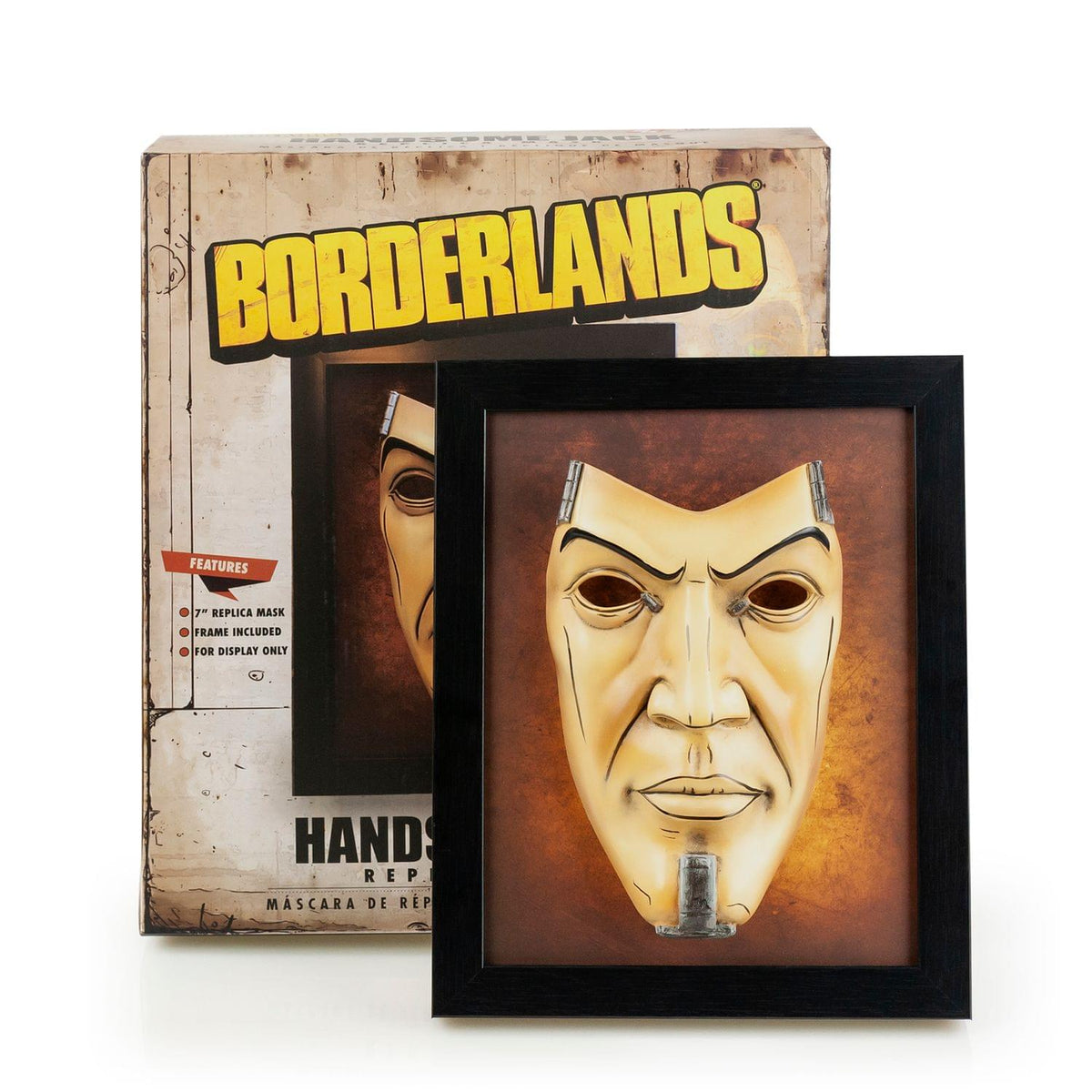 Borderlands Hand-Painted Framed Resin Mask | Free Shipping