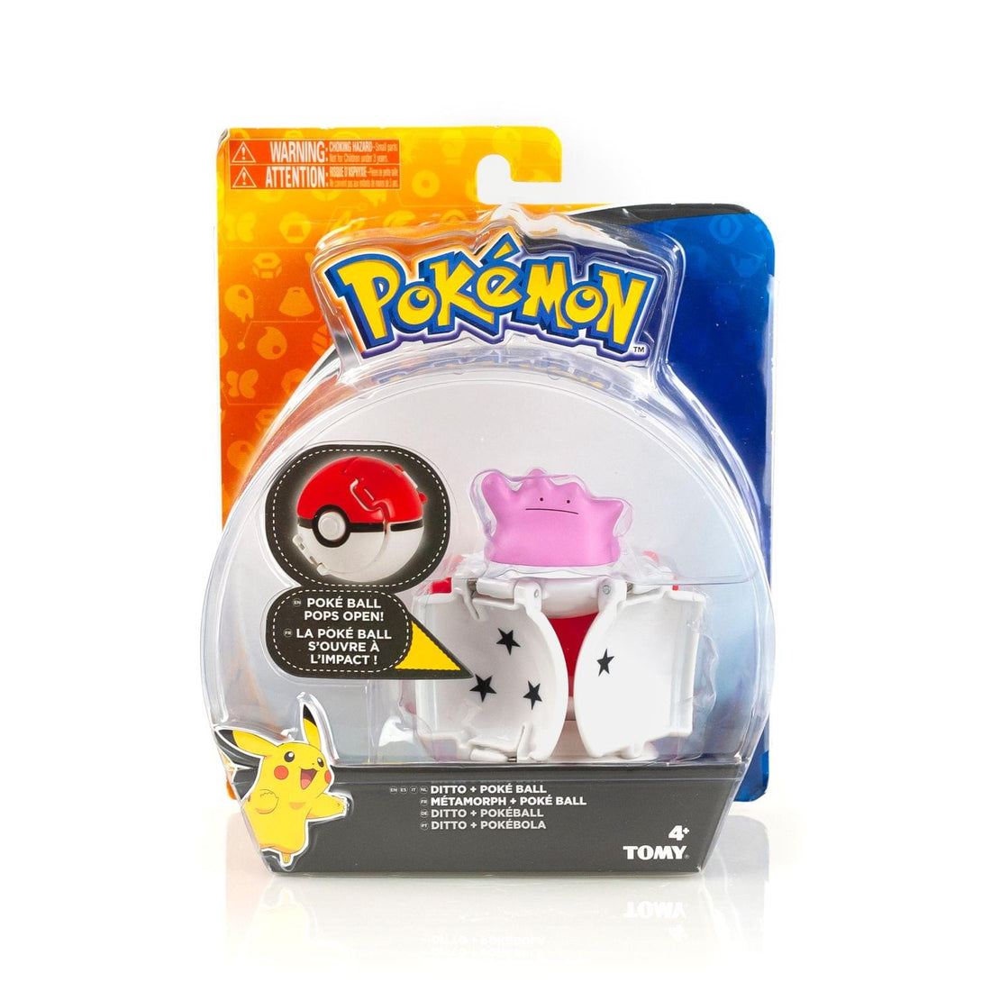 Pokémon Throw 'N' Pop Poké Ball - Ditto Figure w Poké Ball | Free Ship