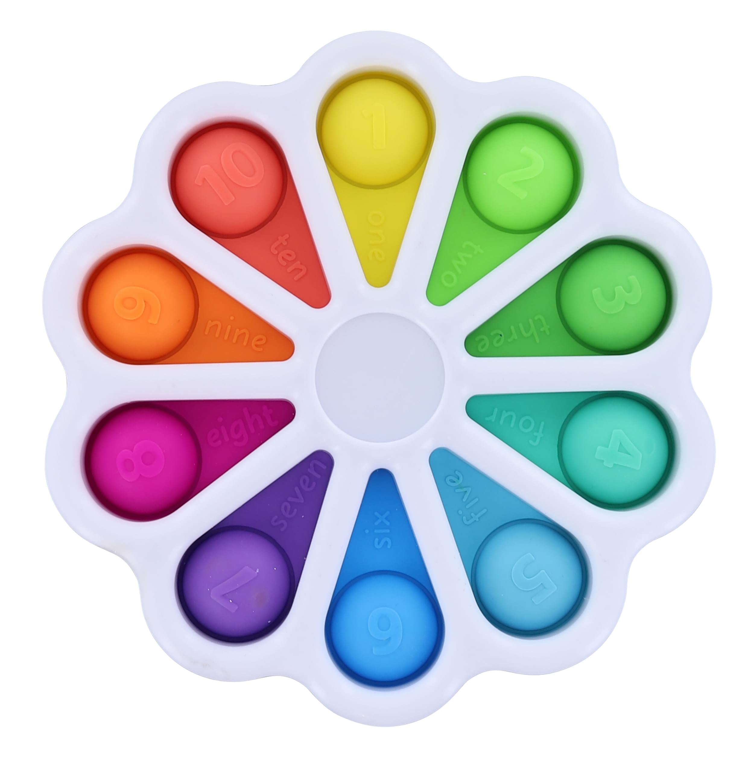 Pop Fidget Numbers Round 10 Button Popping Toy | Free Shipping
