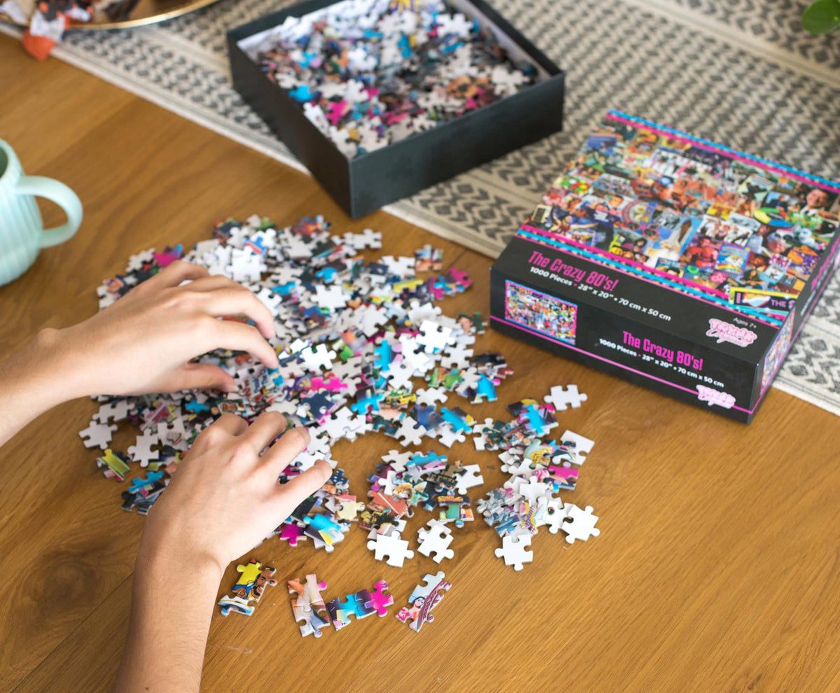 The Crazy 80's! Retro Puzzle For Adults And Kids | 1000 Piece Jigsaw P