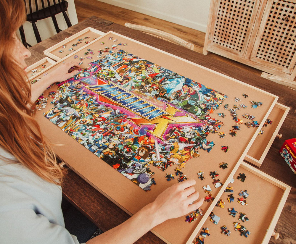 Mega Man Collage 1000 Piece Jigsaw Puzzle | Free Shipping