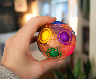 Magic Rainbow Puzzle Ball Plastic Fidget Toy | Free Shipping