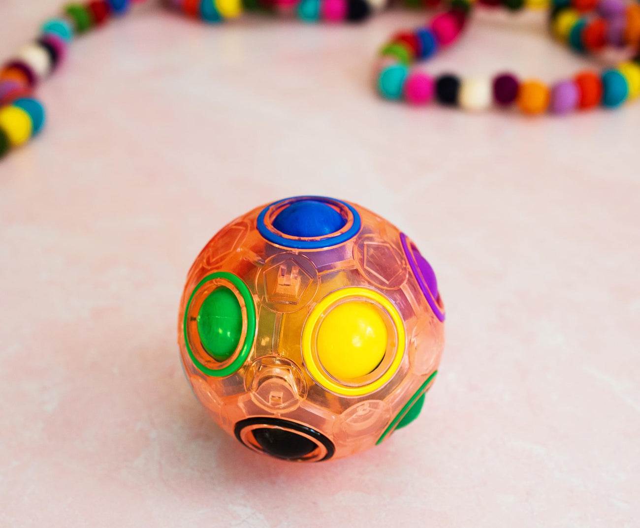 Magic Rainbow Puzzle Ball Plastic Fidget Toy | Free Shipping