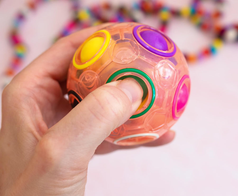 Magic Rainbow Puzzle Ball Plastic Fidget Toy | Free Shipping