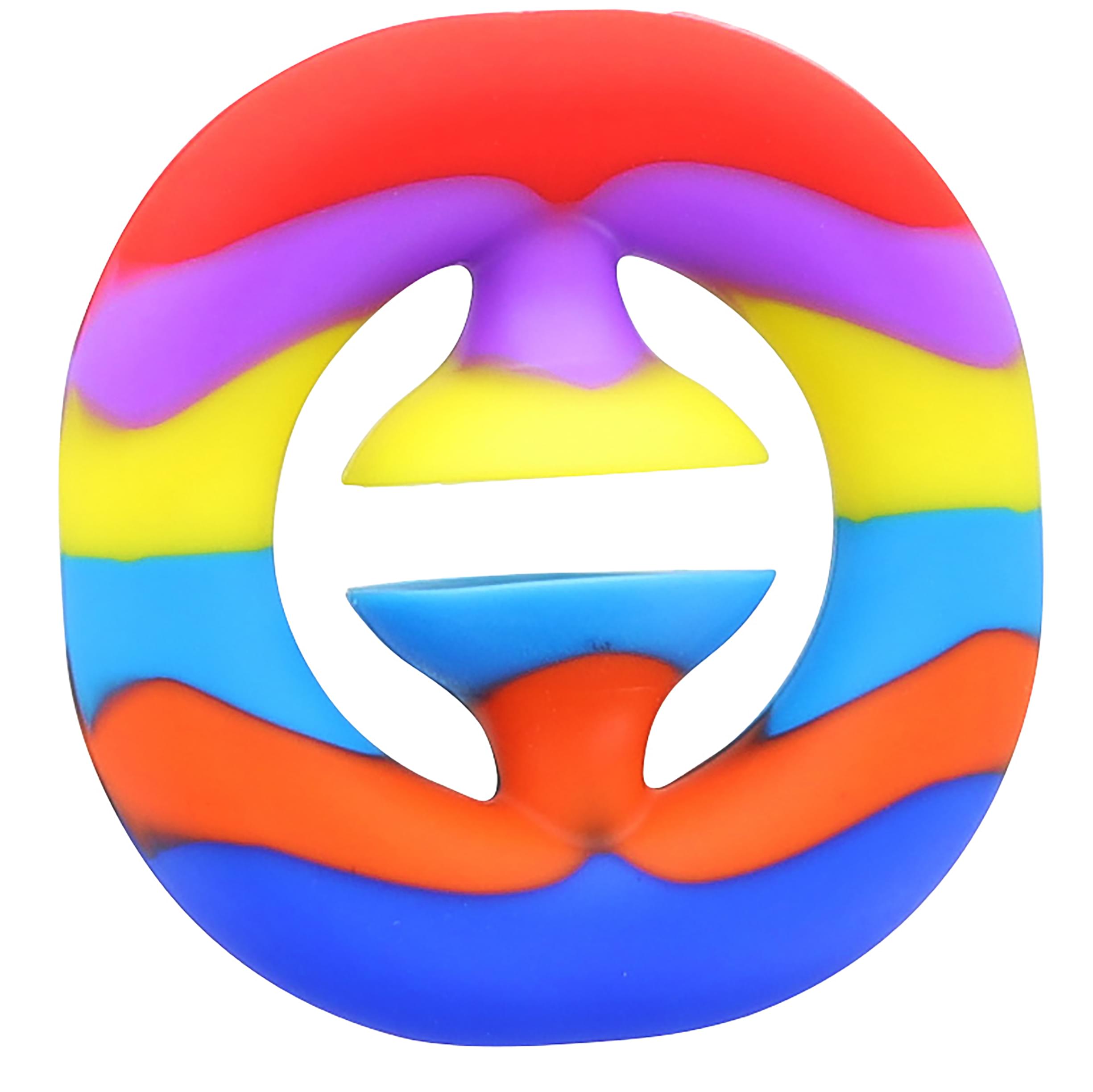 Rainbow Pressure Fidget Silicone Toy | Free Shipping