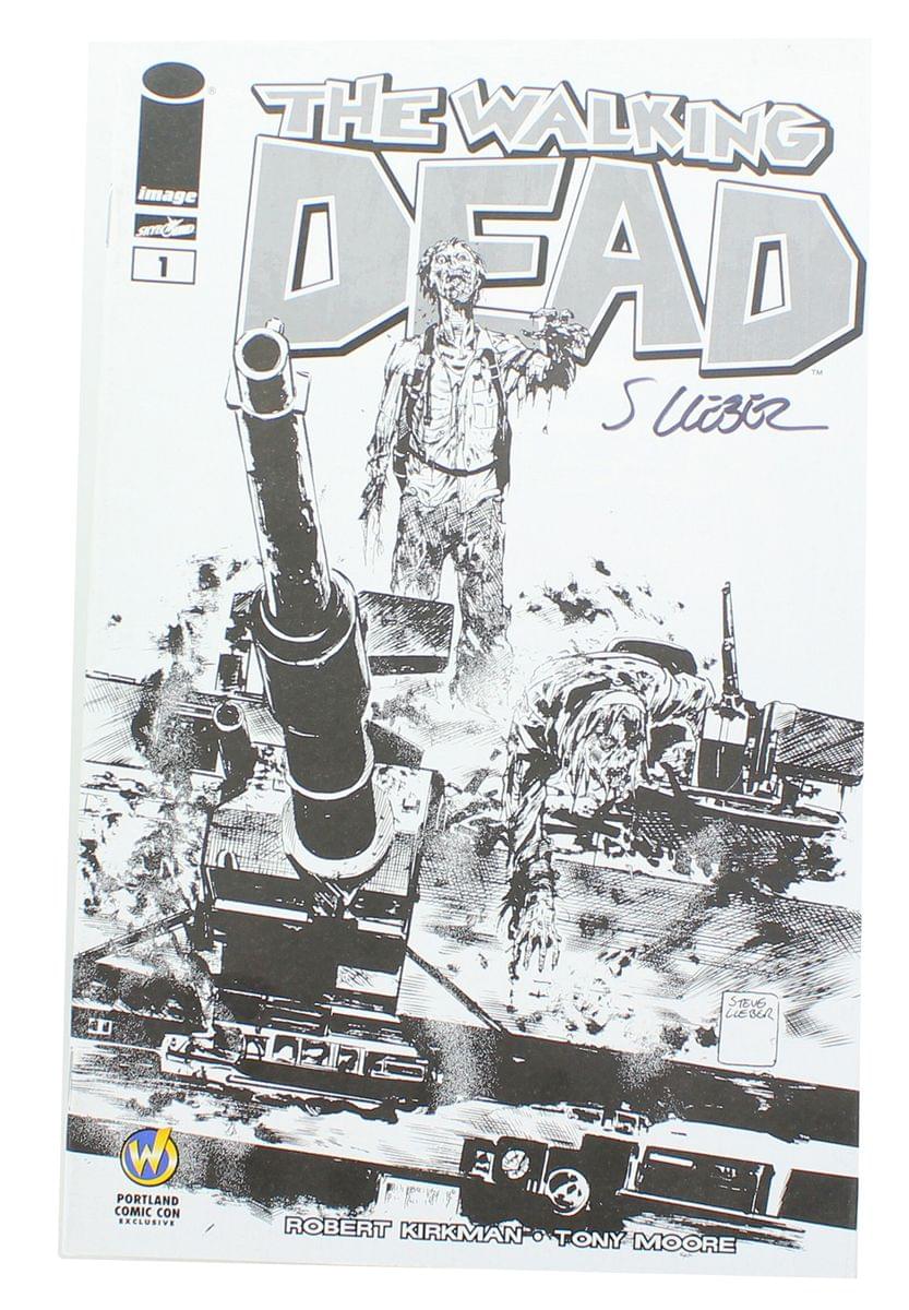 Walking Dead #1 WW Portland B&W Cover Signed By Steve Lieber | Free Sh
