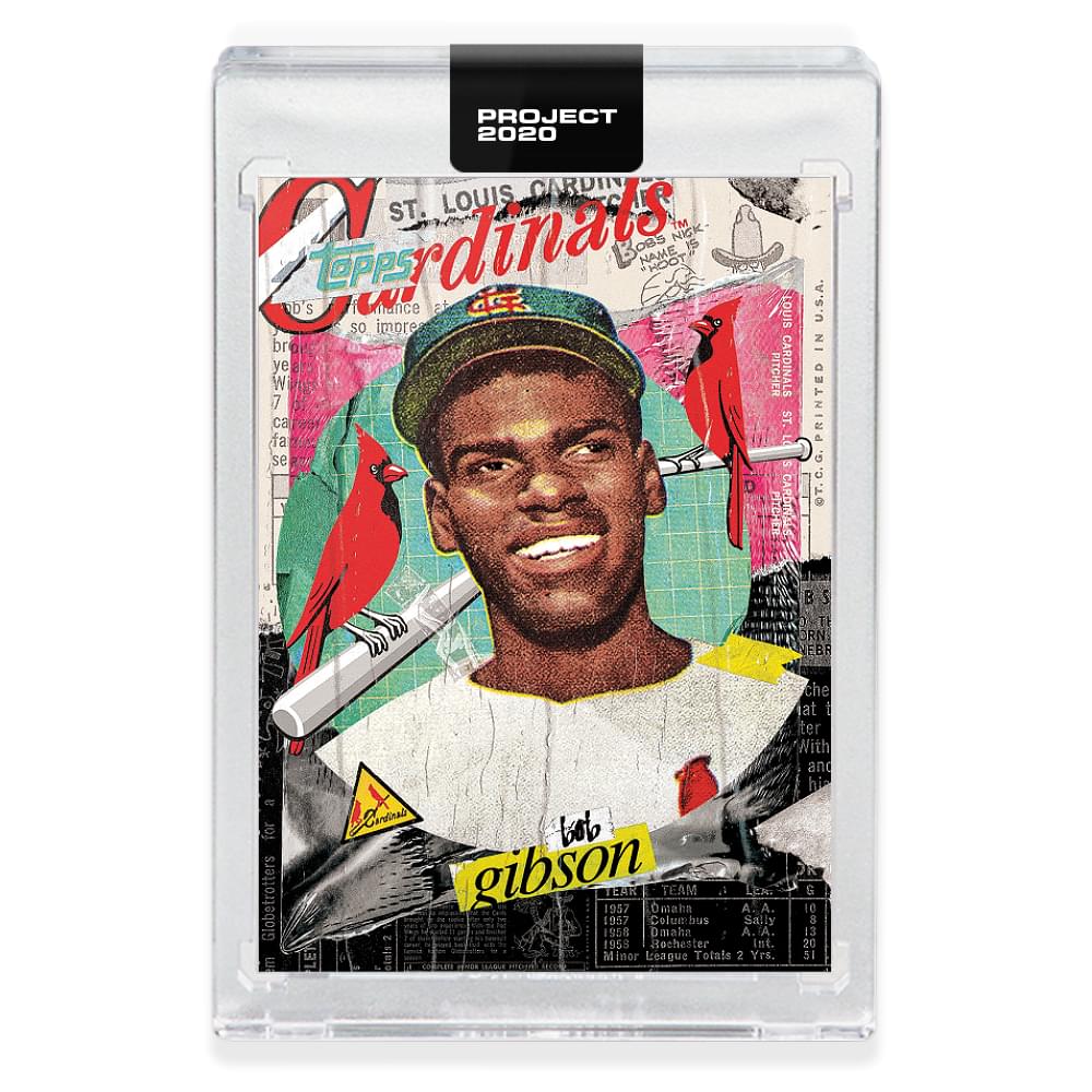 Topps PROJECT 2020 Card 70 - 1959 Bob Gibson by Tyson Beck | Free Ship