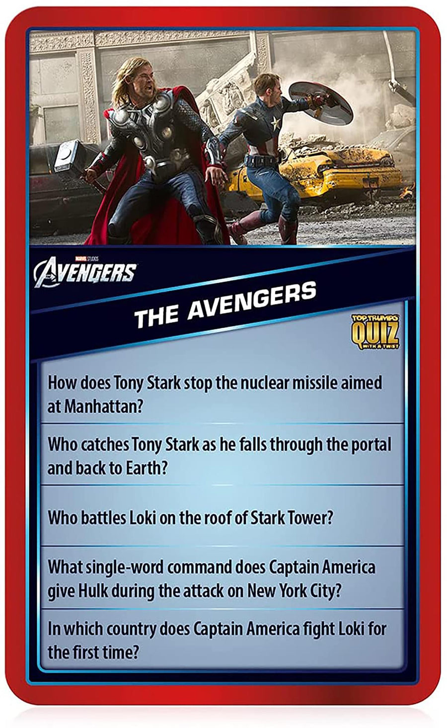 Marvel Cinematic Universe Top Trumps Card Game | Free Shipping