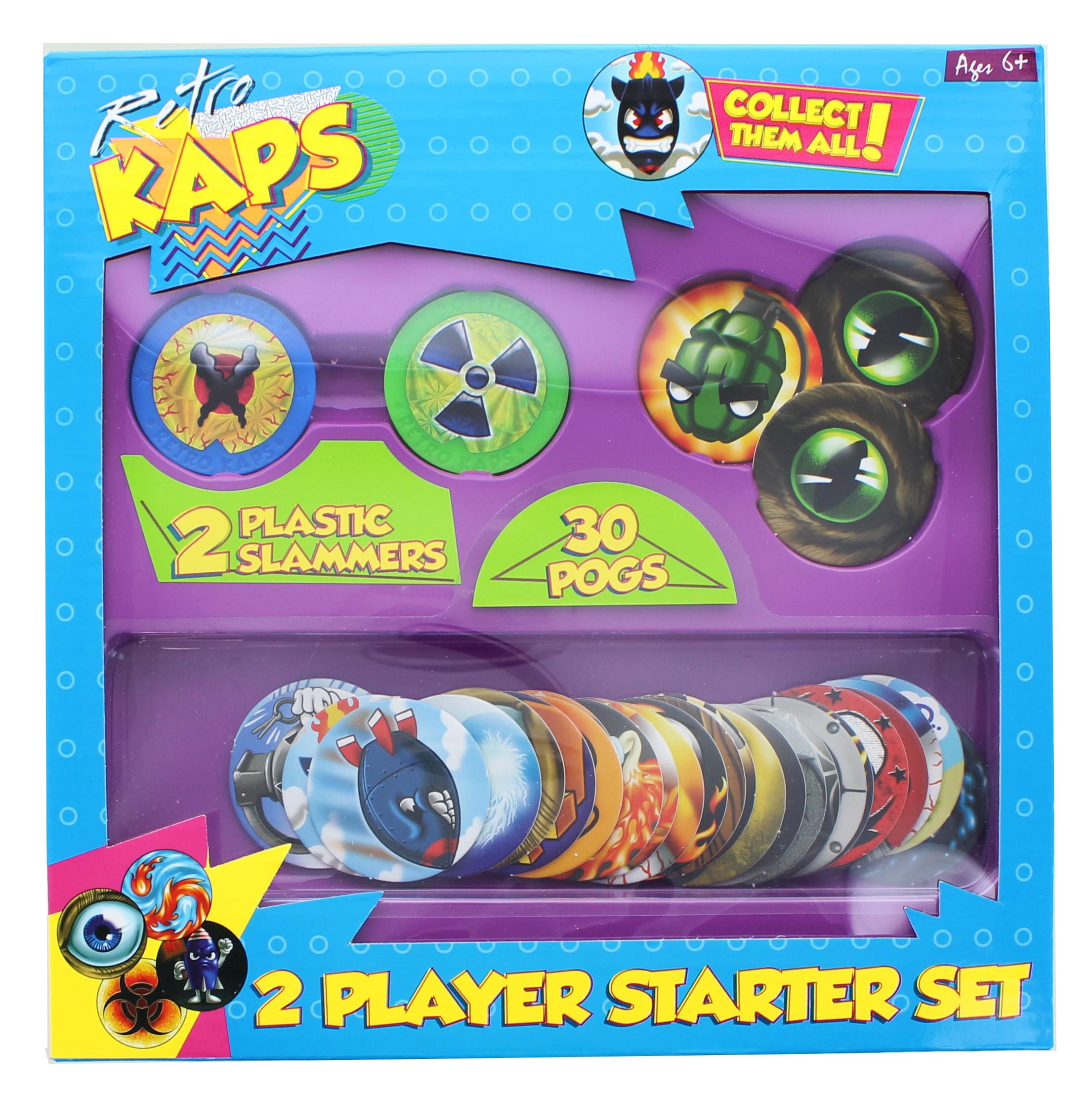 Pogs 2 Player Starter Kit | 2 Slammers | 30 Pogs | Free Shipping