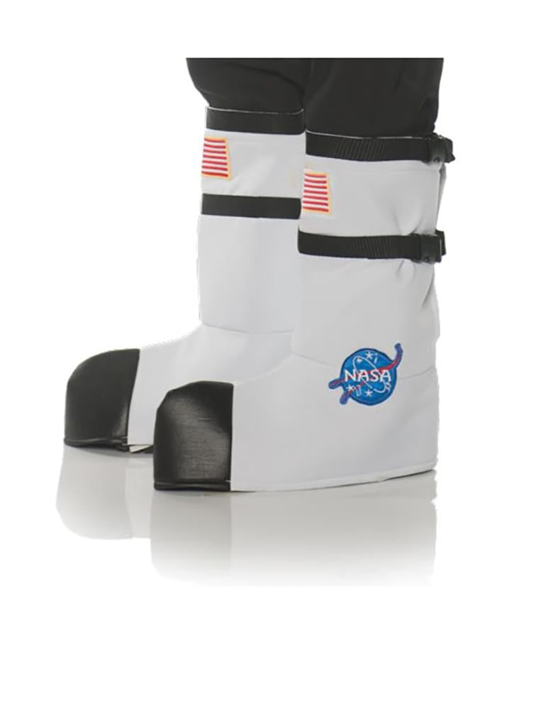 NASA Astronaut Adult Costume Boot Tops - One Size- White | Free Shippi