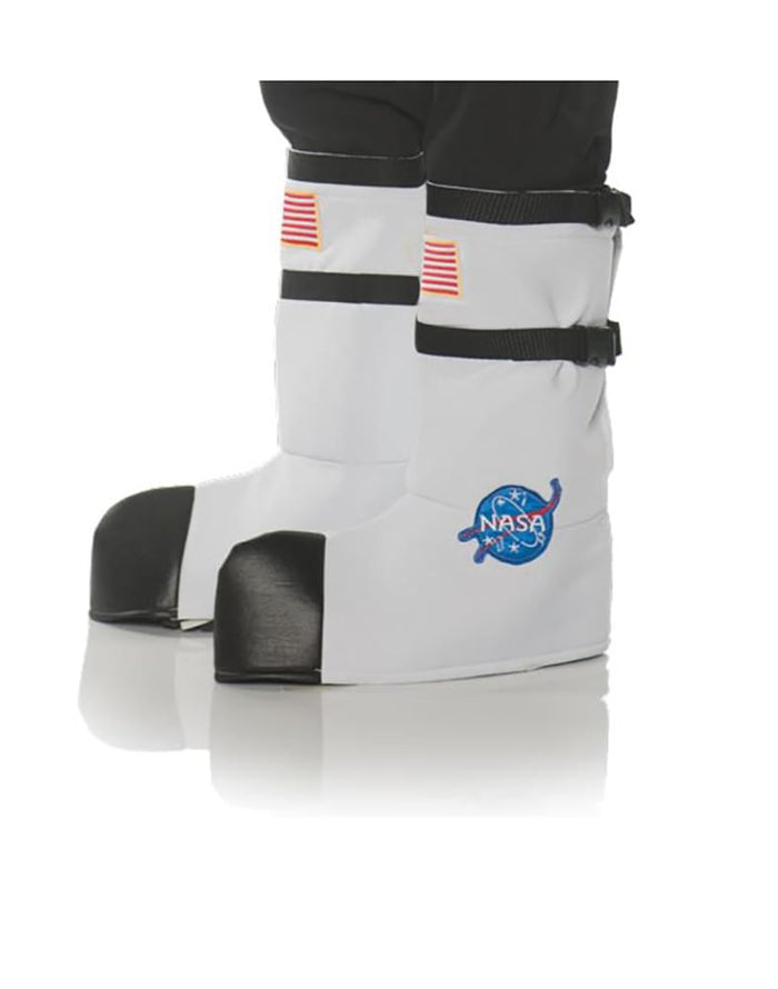 NASA Astronaut Adult Costume Boot Tops - One Size- White | Free Shippi