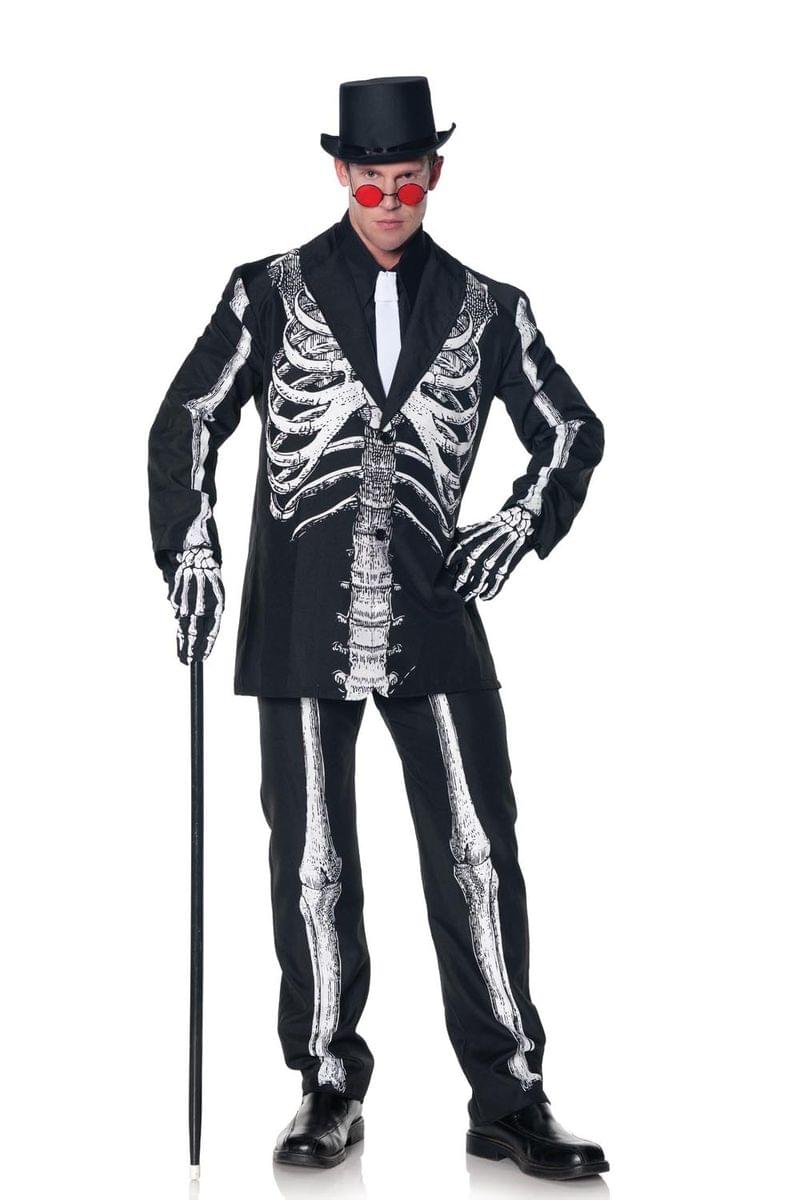 Bone Daddy Formal Skeleton Suit Costume Adult | Free Shipping