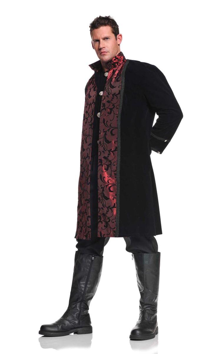 Vampire Gothic Velvet & Satin Coat w/Pants Adult Costume | Free Shippi