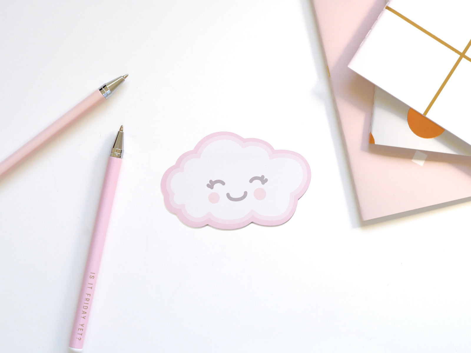 Glitter Galaxy Sticky Notes - Cloud | Free Shipping