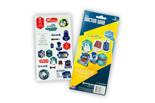 Doctor Who Assorted 22-Piece Sticker Sheet Set | Free Shipping